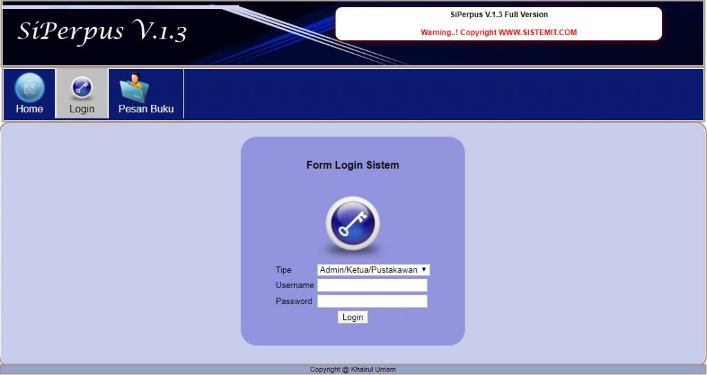 Sistem Informasi Perpustakaan dengan PHP MYSQL