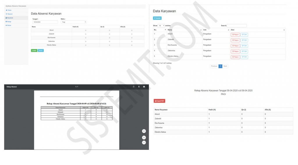 Source Code Gratis Sistem Informasi Rekam Medis PHP