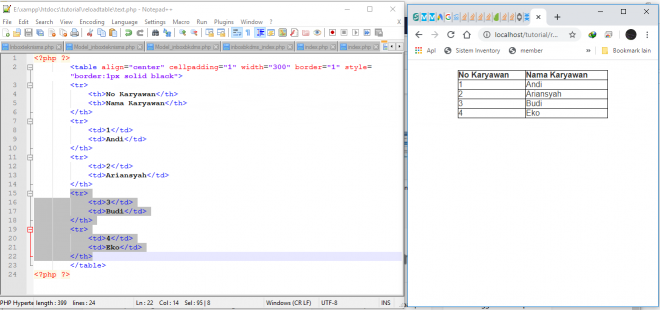 Membuat Tabel Dinamis Dengan Javascript 5411