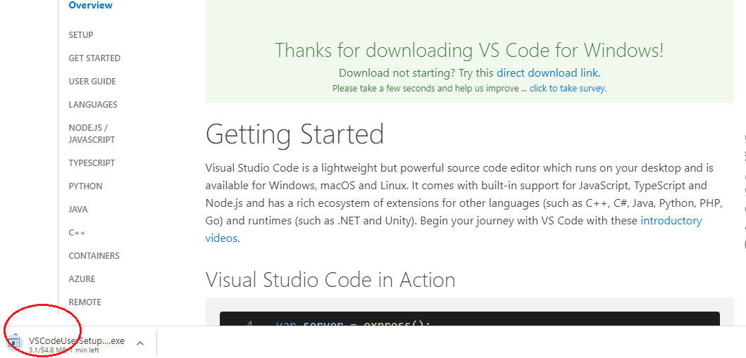 Install Editor Kode Program Terpopuler Visual Studio Code
