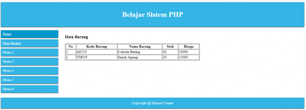 Belajar Membuat Sistem Informasi - Part 8