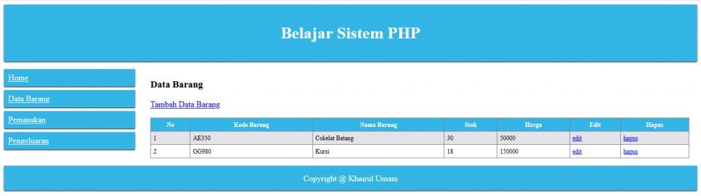 Belajar Membuat Sistem Informasi – Part 9