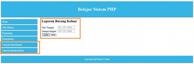 Belajar Membuat Sistem Informasi PHP – PART 10